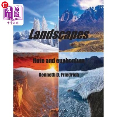 海外直订Landscapes - flute and euphonium 风景-长笛和悦耳草