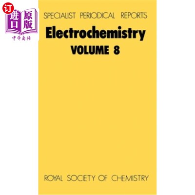 海外直订Electrochemistry: Volume 8 电化学：第8卷