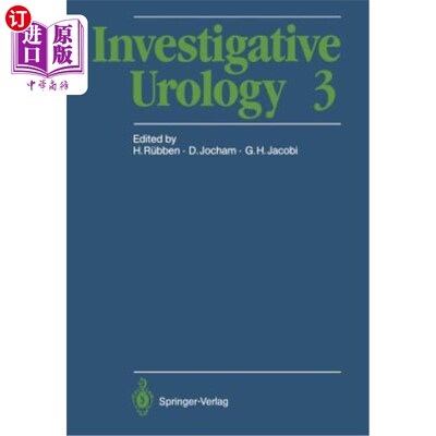 海外直订医药图书Investigative Urology 3 调查泌尿科3