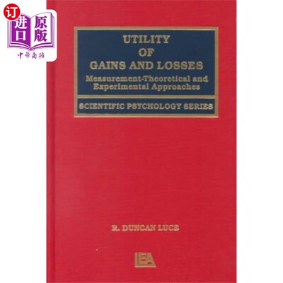 海外直订Utility of Gains and Losses 得失效用