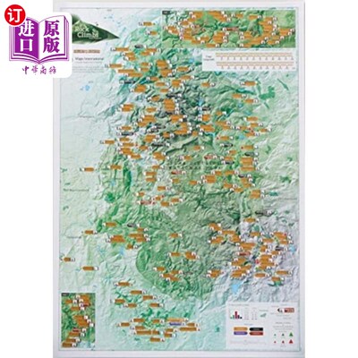 海外直订Rock Climbs Peak District Scratch Print 攀岩高峰区刮印