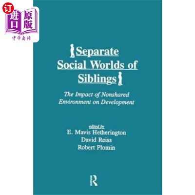 海外直订Separate Social Worlds of Siblings 独立的兄弟姐妹社交世界