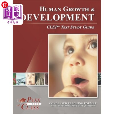 海外直订Human Growth and Development CLEP Test Study Guide 人类生长发育CLEP测试学习指南
