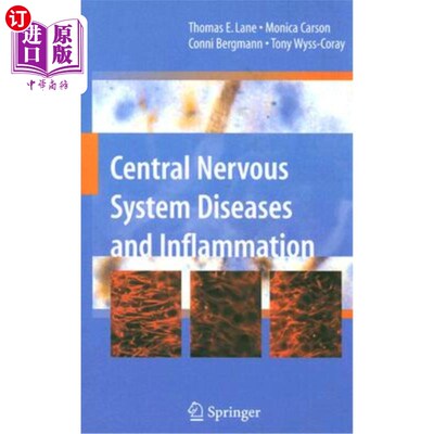 海外直订医药图书Central Nervous System Diseases and Inflammation 中枢神经系统疾病和炎症