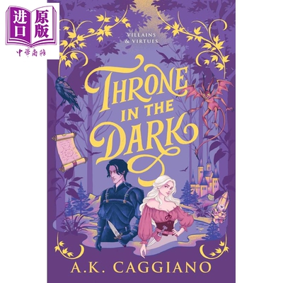 预售 黑暗中的王座 刷边版 恶与美浪漫系列1 英文原版 Throne in the Dark A K Caggiano【中商原版】