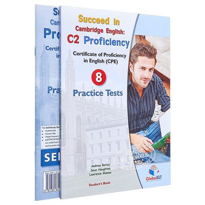 Succeed in Cambridge CPE Practice Tests Self-Study 剑桥通用英语考试CPE考试自学套装 含答案 12岁以上