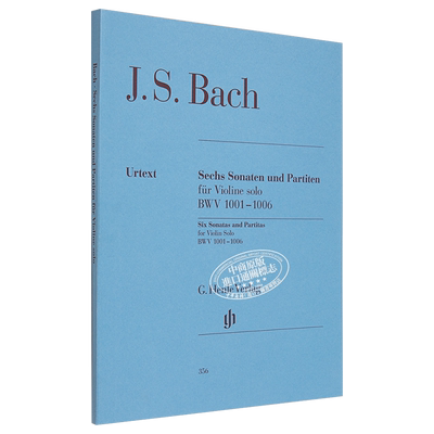 Sonatas and Partitas BWV 1001-1006 for Violin solo 进口艺术 巴赫六首无伴奏小提琴组曲【中商原版】