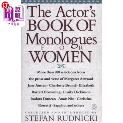 海外直订The Actor's Book of Monologues for Women 女演员独白书