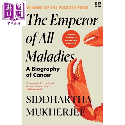 预售 众病之王 癌症传 英文原版 The Emperor of All Maladies A Biography of Cancer Siddhartha Mukherjee【中商原版】
