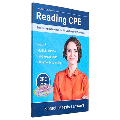 Reading CPE 8 more practice tests Cambridge C2 Proficiency 2023阅读提升 剑桥CPE考试C2等级8套模拟练习测试【中商原版?