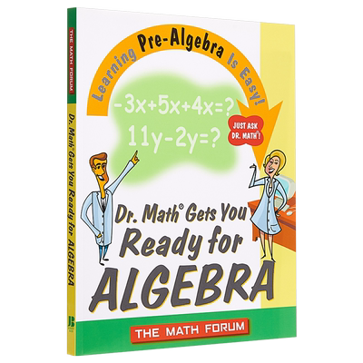现货 Dr. Math Gets You Ready For Algebra 英文原版 备战初级代数 The Math Forum【中商原版】