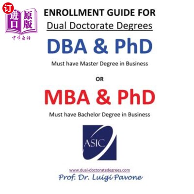 海外直订Dual Doctorate Degrees: From Bachelor to Doctor 双博士学位：从学士到博士