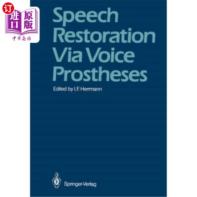 海外直订医药图书Speech Restoration Via Voice Prostheses 语音假体修复语音