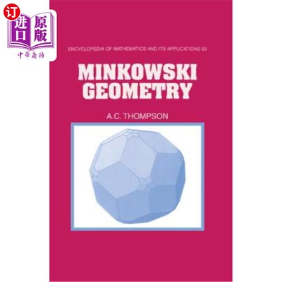 海外直订Minkowski Geometry 明可夫斯基几何学