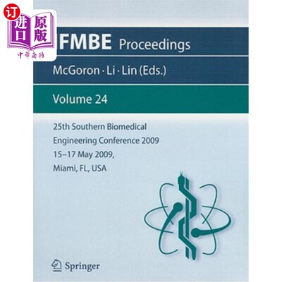 海外直订医药图书25th Southern Biomedical Engineering Conference 2009; 15 - 17 May, 2009, Miami,  2009第25届南方生