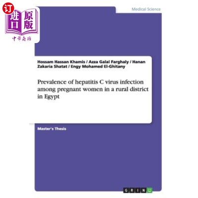 海外直订医药图书Prevalence of hepatitis C virus infection among pregnant women in a rural distri 埃及农村地区孕妇丙