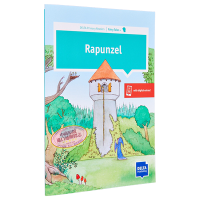 现货 Rapunzel (A1,YLE Movers 1) Delta Primary Readers Fairy Tales长发公主 剑桥YLE考试剑少二级 初级阅读童话【中商原版】
