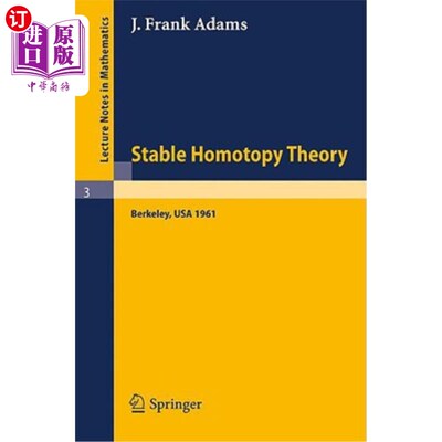 海外直订Stable Homotopy Theory 稳定的同伦论