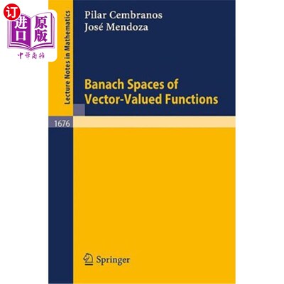 海外直订Banach Spaces of Vector-Valued Functions 向量值函数的Banach空间