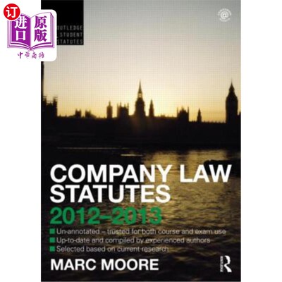 海外直订Company Law Statutes 2012-2013 2012-2013年《公司法