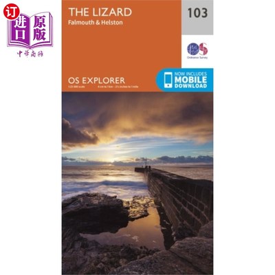 海外直订Lizard, Falmouth and Helston 蜥蜴，法尔茅斯和赫尔斯顿