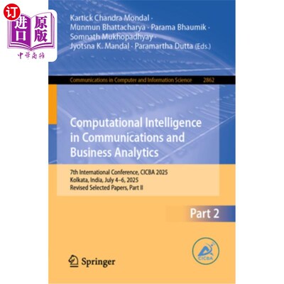 海外直订Computational Intelligence in Communications and Business Analytics: 7th Interna 通信和商业分析中的计算智能