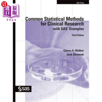 海外直订Common Statistical Methods for Clinical Research with SAS Examples, Third Editio 临床研究常用统计方法（SAS