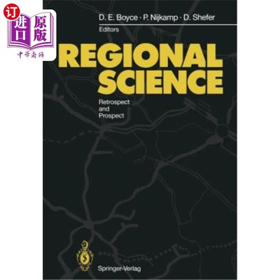 海外直订Regional Science: Retrospect and Prospect 区域科学：回顾与展望