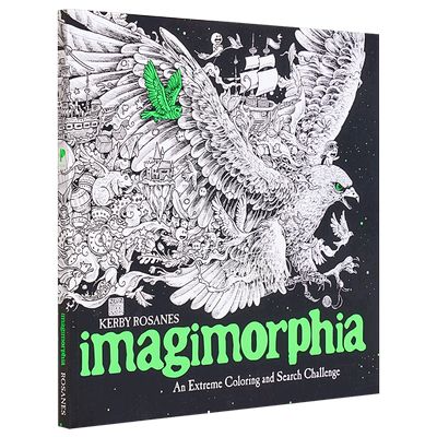 现货 图像之国 填色寻物 Imagimorphia An Extreme Coloring and Search Challenge 英文原版 Kerby Rosanes 绘本【中商原版】