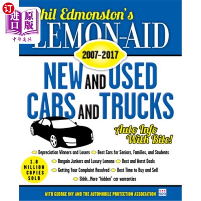 海外直订Lemon-Aid New and Used Cars and Trucks 2007-2017 柠檬援助新车和二手车和卡车2007-2017