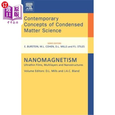 海外直订Nanomagnetism: Ultrathin Films, Multilayers and Nanostructures Volume 1 纳米磁性：超薄膜，多层膜和纳米结构