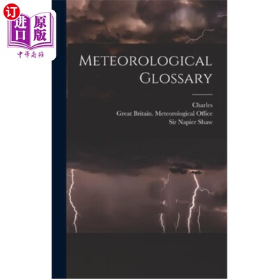 海外直订Meteorological Glossary 气象术语表