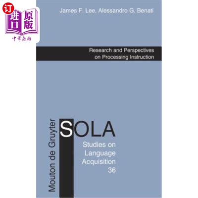 海外直订Research and Perspectives on Processing Instruction 加工教学研究与展望