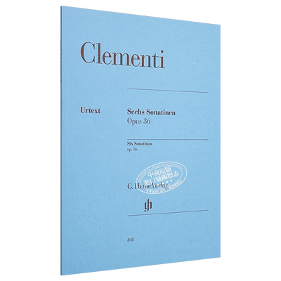 Six Piano Sonatinas op. 36 进口艺术 克列门蒂钢琴小奏鸣曲 6首 op36 德国亨乐【中商原版】
