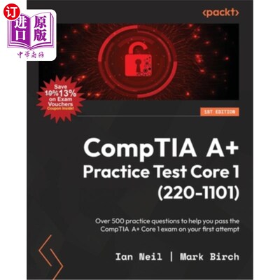 海外直订CompTIA A+ Practice Test Core 1 (220-1101): Over 500 practice questions to help  CompTIA A+