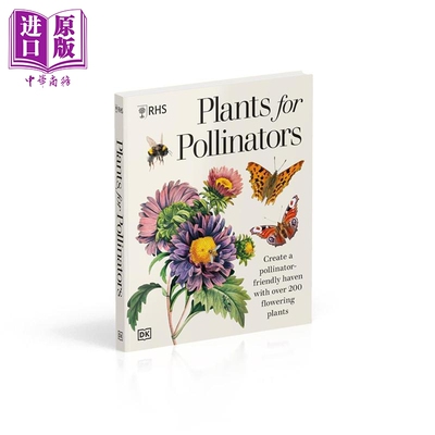 预售 DK 英国皇家园艺学会 授粉昆虫植物指南 RHS Plants for Pollinators 英文原版 DK 应季植物指南【中商原版】