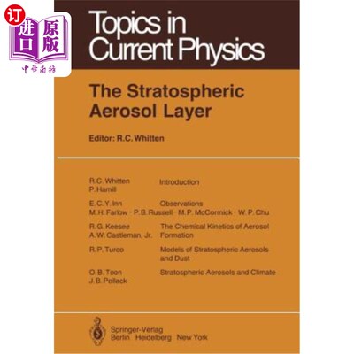 海外直订The Stratospheric Aerosol Layer 平流层气溶胶层