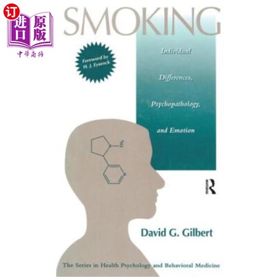 海外直订医药图书Smoking: Individual Differences, Psychopathology, And Emotion 吸烟：个体差异、精神病理学和情感