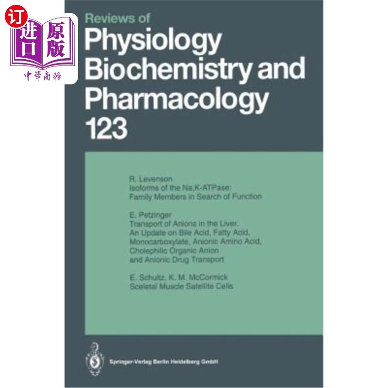 海外直订医药图书Reviews of Physiology, Biochemistry and Pharmacology: Volume ...