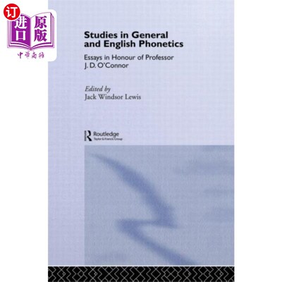 海外直订Studies in General and English Phonetics 普通语音学与英语语音学研究