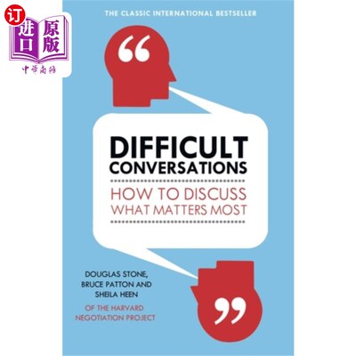 海外直订Difficult Conversations 困难的对话