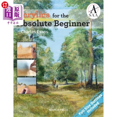 海外直订Acrylics for the Absolute Beginner 专为初学者设计的丙烯酸树脂