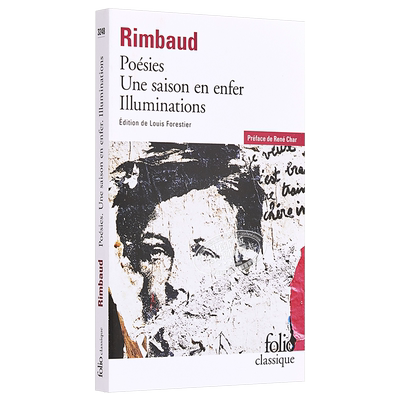 兰波 地狱一季 Poesies 法文原版 Jean Nicolas Arthur Rimbaud 阿蒂尔 兰波 超现实主义诗歌鼻祖【中商原版】