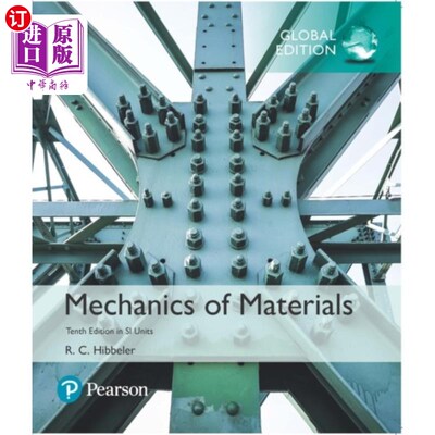 海外直订Mechanics of Materials, SI Edition  + Mastering ... 材料力学加工程硕士，Pearson eText, SI版