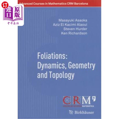 海外直订Foliations: Dynamics, Geometry and Topology 叶理：动力学、几何和拓扑