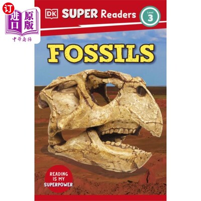 海外直订DK Super Readers Level 3 Fossils DK超级读者3级化石