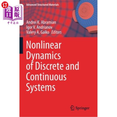 海外直订Nonlinear Dynamics of Discrete and Continuous Systems 离散和连续系统的非线性动力学