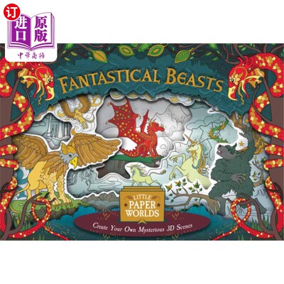 海外直订Fantastical Beasts: Create Your Own Mysterious 3D Scenes 奇幻野兽：创造你自己的神秘3D场景