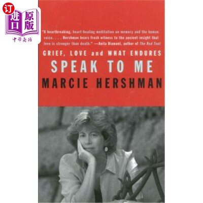 海外直订医药图书Speak to Me: Grief, Love and What Endures 告诉我：悲伤、爱和忍耐