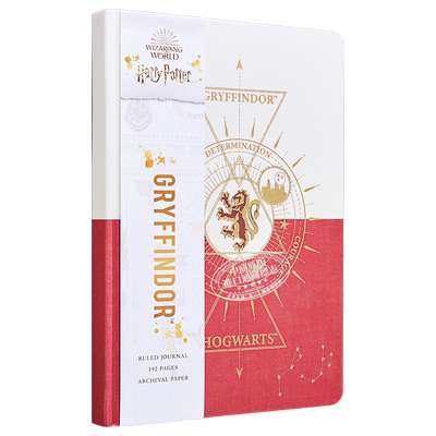 现货 Gryffindor Hardcover Ruled Journal 英文原版 哈利波特:格兰芬多学院横线精装笔记本【中商原版】
